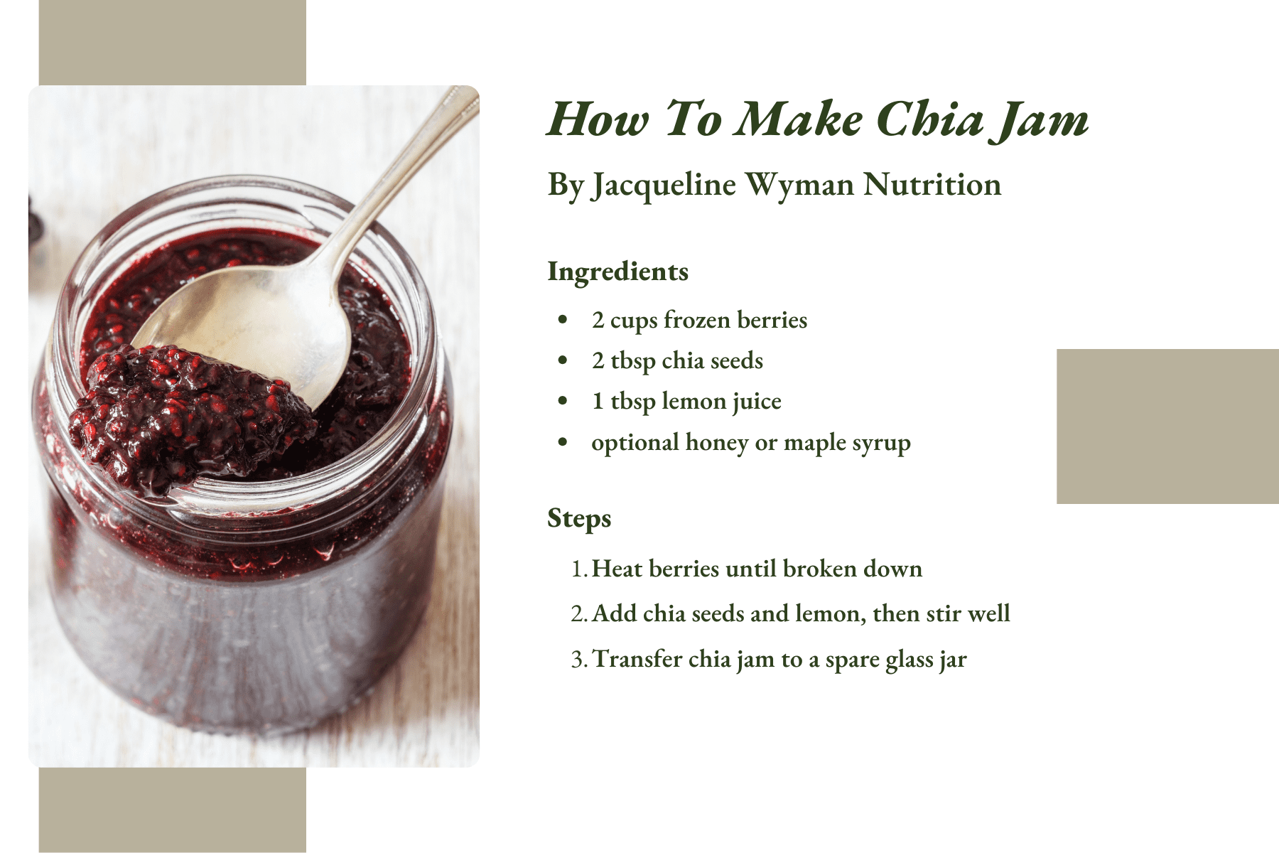 No More Added Sugar In Your Jam - Jacqueline Wyman Nutrition